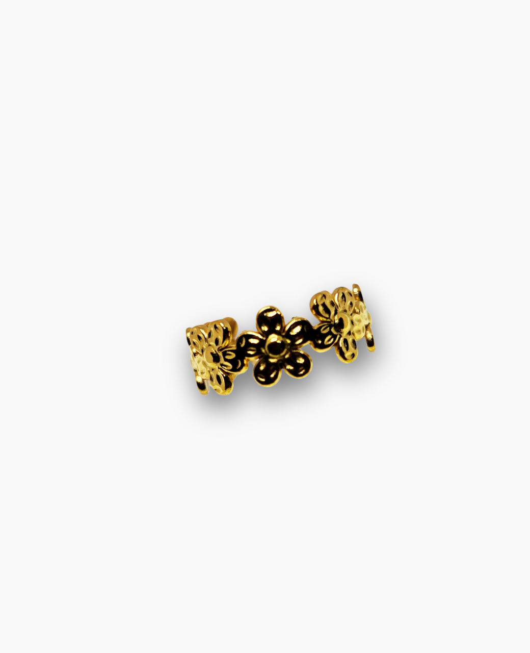 Floral Elegance Adjustable Ring – Giselle Stella